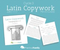 Classical Conversations - Cycle 3 - Practical Family