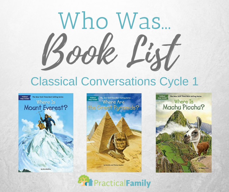 Who Was Book List | Classical Conversations Cycle 1 - Practical Family