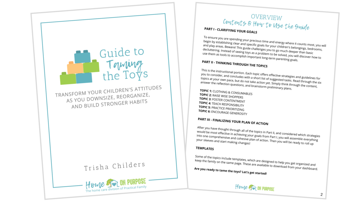 INSTRUCTIONAL GUIDES MAIN PAGE - Home On Purpose - Practical Family